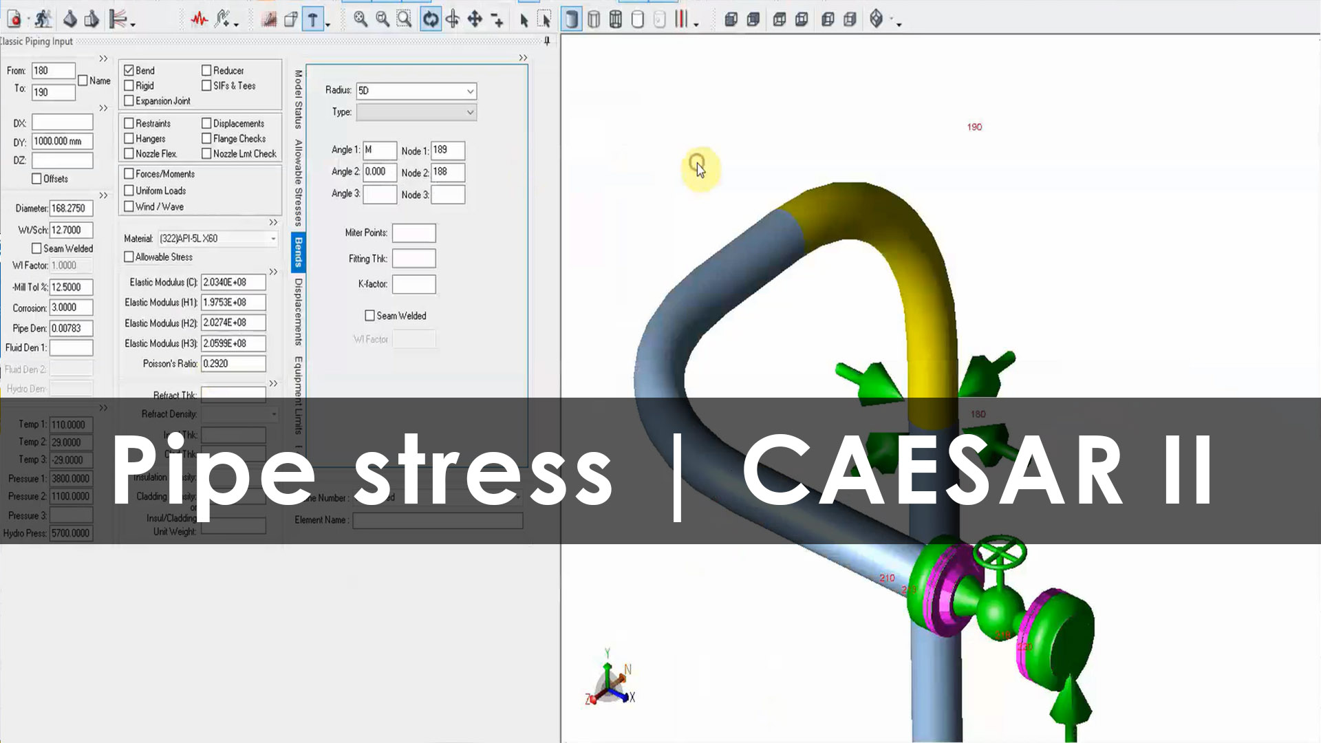 Học pipe stress Caesar II Trung tâm đào tạo Dầu khí - Điện gió - Xây dựng